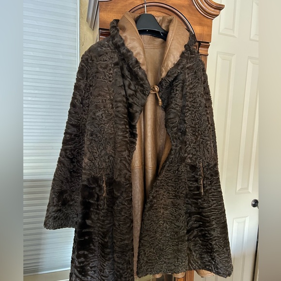 spain | Jackets & Coats | Luxurious Dark Brown Womens Cape Baby Lamb ...
